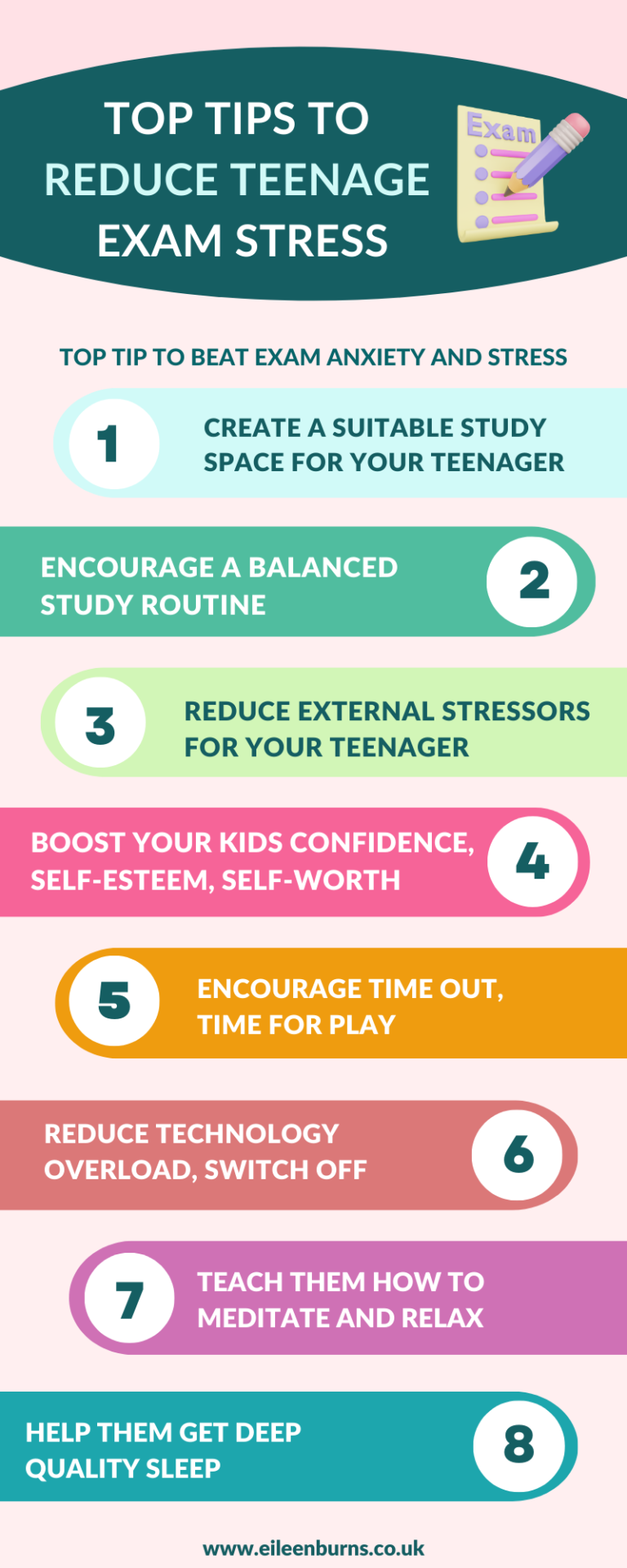 8 Ways How To Reduce Teenage Exam Stress